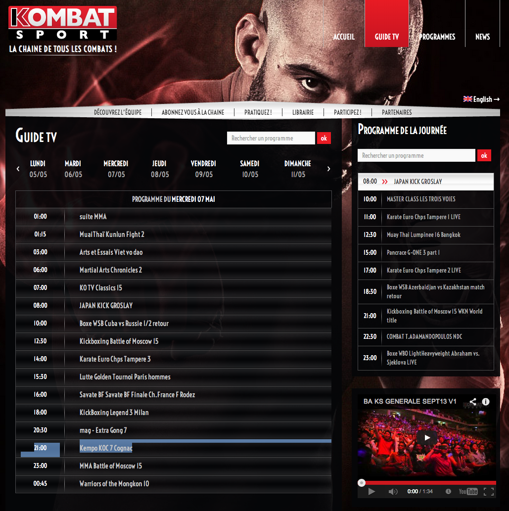 Le K.O.C 7 sur KOMBAT Sport TV - Académie Pythagore - Jiu Jitsu ...
